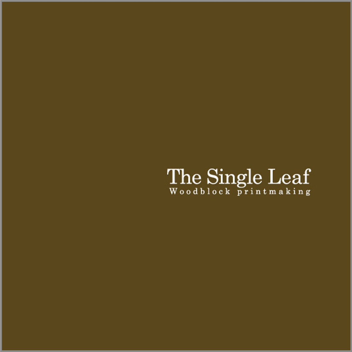 The Single Leaf: Woodblock Printmaking | Shop NAFA